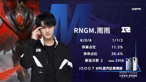 虎牙KPL：RNG.M三比一大胜上海EDG.M拿下赛季首胜_游戏频道_中华网
